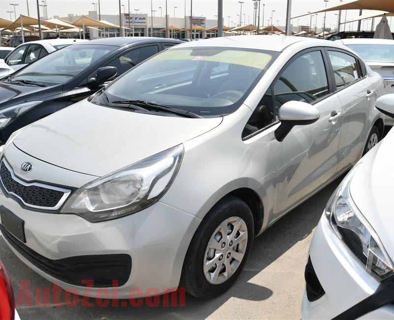 KIA RIO- 2015- SILVER- 100 000 KM- GCC :: AutoZel.com