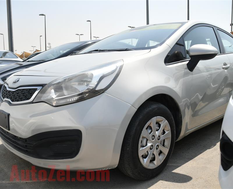 KIA RIO- 2015- SILVER- 100 000 KM- GCC :: AutoZel.com