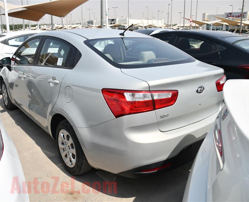 KIA RIO- 2015- SILVER- 100 000 KM- GCC :: AutoZel.com