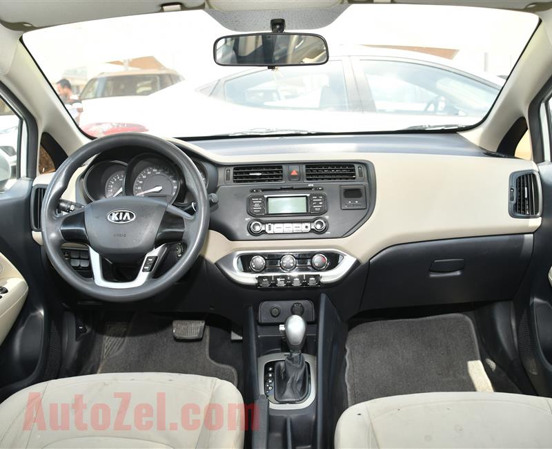 KIA RIO- 2015- SILVER- 100 000 KM- GCC :: AutoZel.com