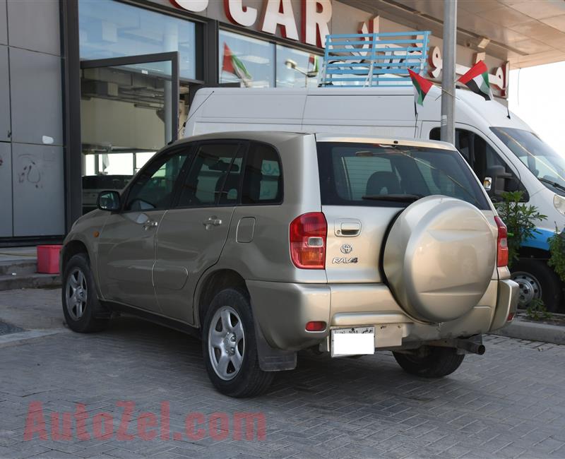 TOYOTA RAV4- 2002- GOLD- 275 000 KM- GCC SPECS