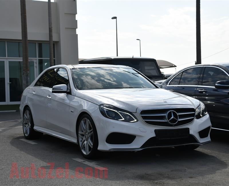 MERCEDES-BENZ E300- 2016- WHITE- 66 000 KM- GCC