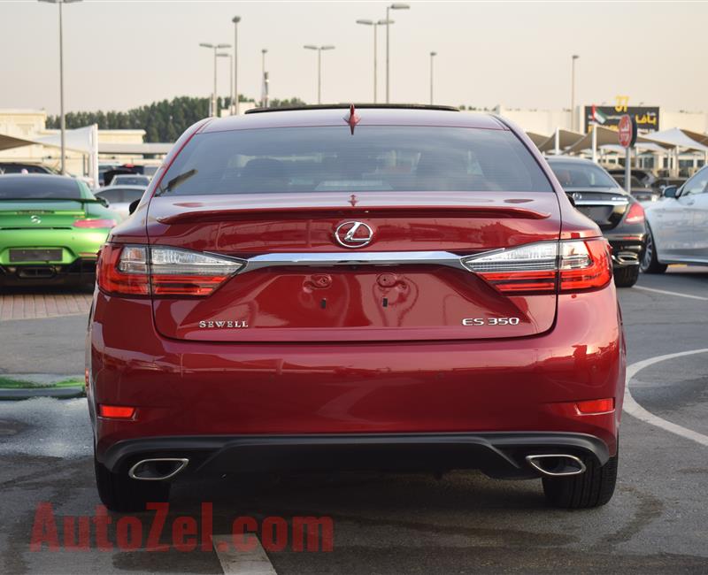 LEXUS ES350- 2018- RED- 6 000 MILES- AMERICAN SPECS