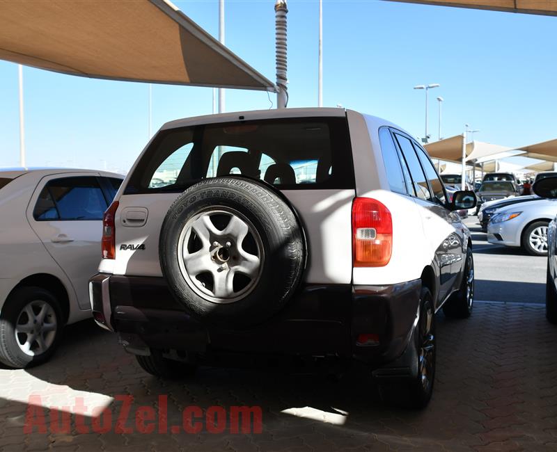TOYOTA RAV 4- 2001- WHITE- 277 000 KM- JAPANESE SPECS