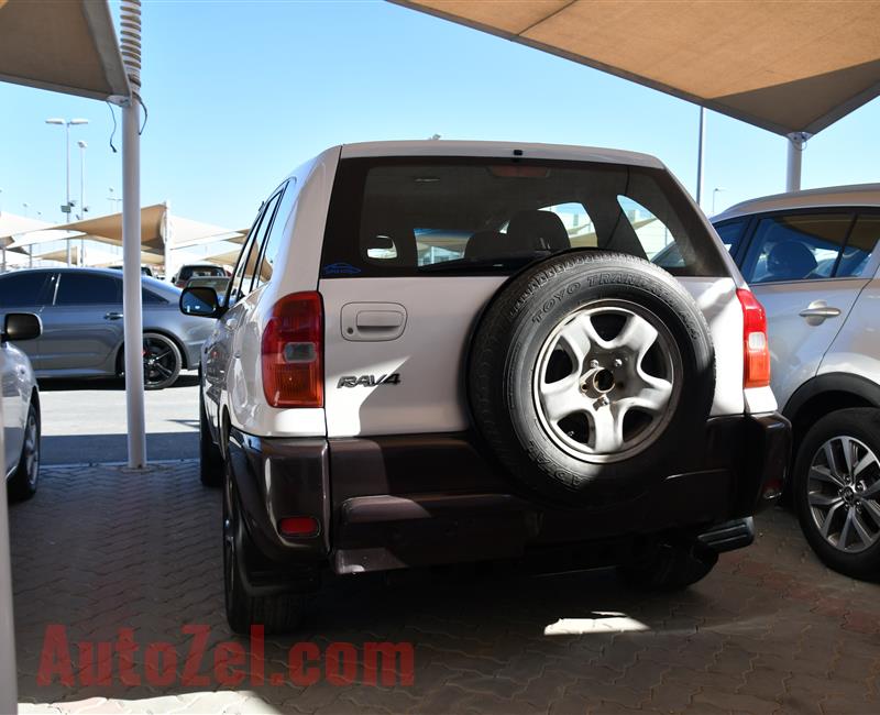 TOYOTA RAV 4- 2001- WHITE- 277 000 KM- JAPANESE SPECS