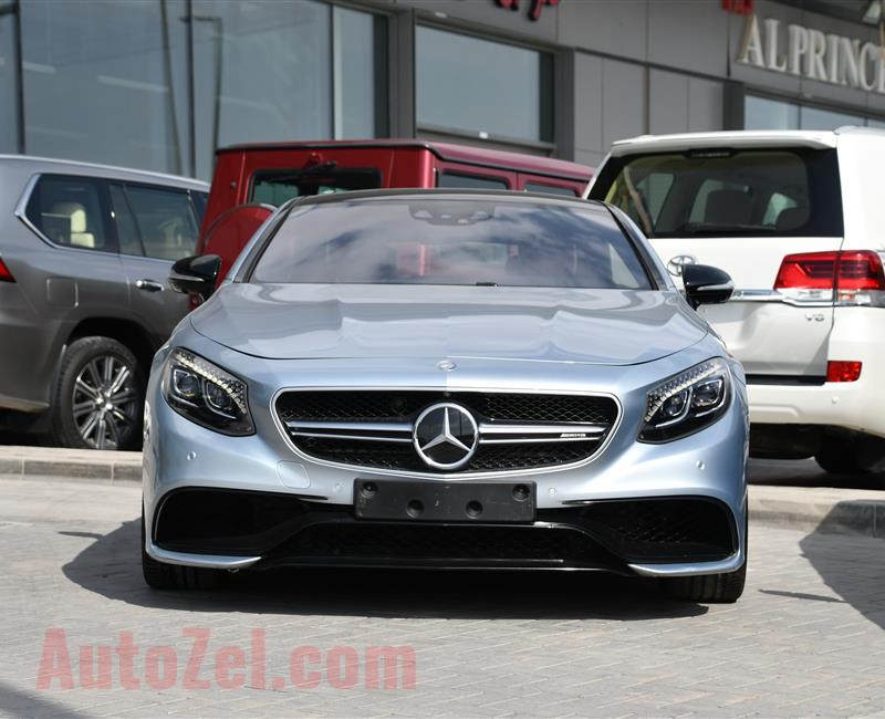 MERCEDES-BENZ S63- 2015- SKY BLUE- 129 000 KM- GCC