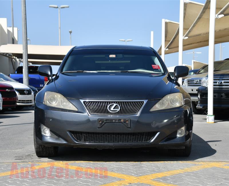 LEXUS IS250- 2007- GRAY- 218 000 KM- AMERICAN SPECS
