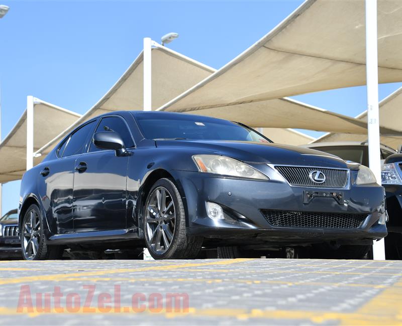 LEXUS IS250- 2007- GRAY- 218 000 KM- AMERICAN SPECS