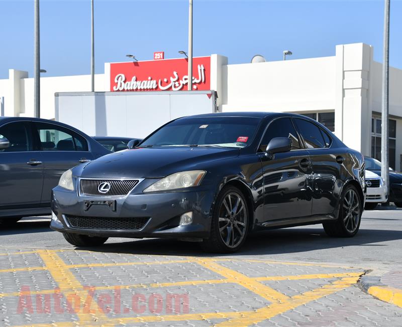 LEXUS IS250- 2007- GRAY- 218 000 KM- AMERICAN SPECS
