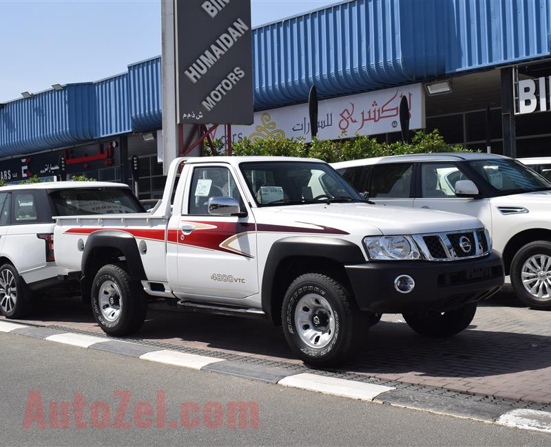 BRAND NEW NISSAN PATROL PICK-UP - 2019- WHITE- GCC SPECS...