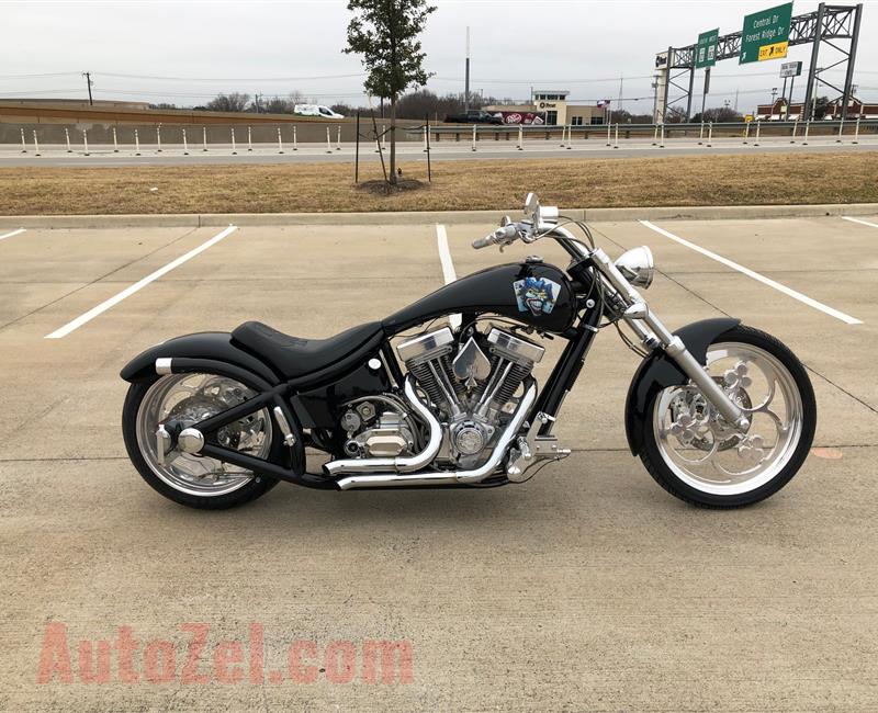 New 2004 BOURGETS BLACK JACK JOKER CHOPPER whatsapp me on...
